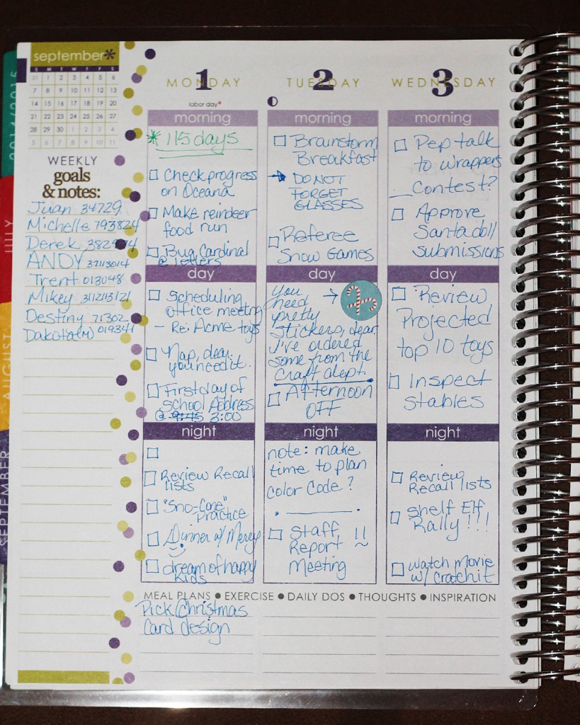 Santa’s Planner: Week One